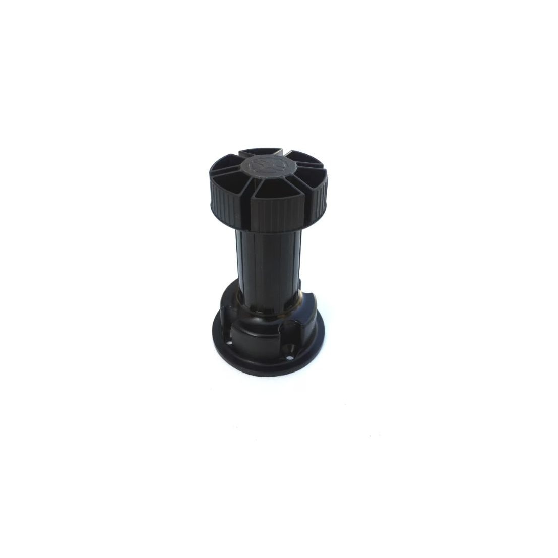 Picior cilindric negru H120 mm, pentru mobilier 4 suruburi incluse ...