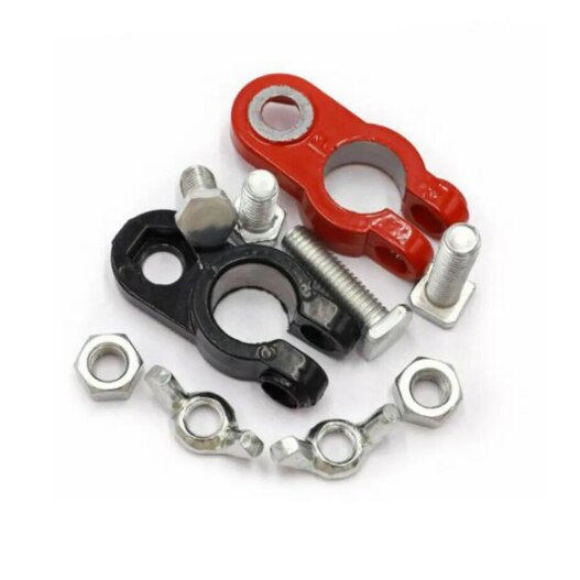 Set borne baterie Zn cu surub HD rosu si negru, 2 buc - eMAG.ro