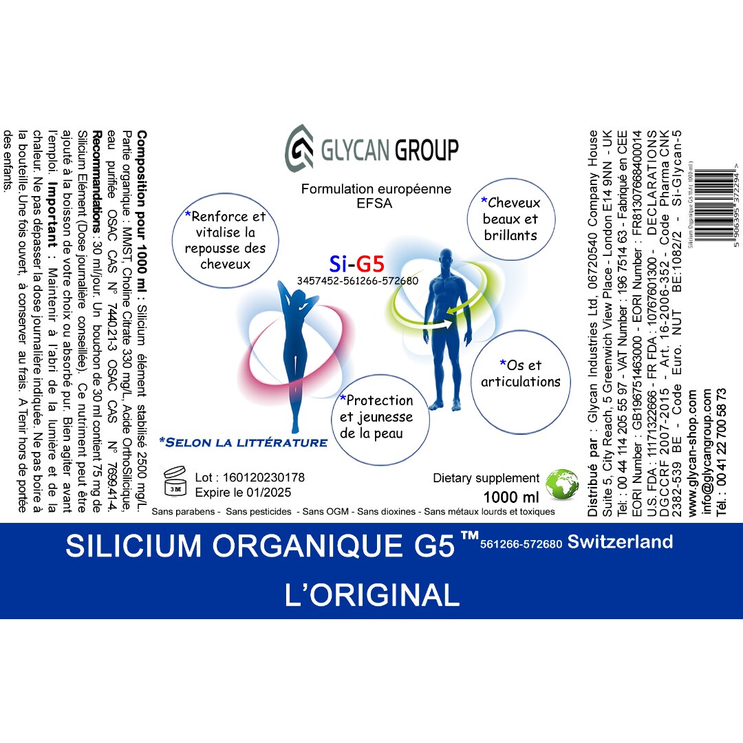 Supliment Alimentar Siliciu Organic G5 Original, 1 l - eMAG.ro