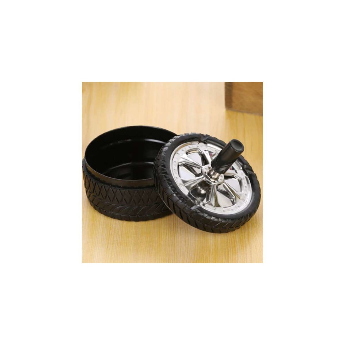 Scrumiera, Roata de masina, Negru - eMAG.ro