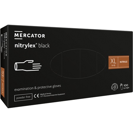 Set 1000xManusi de nitril, Mercator, Negru, XL - eMAG.ro