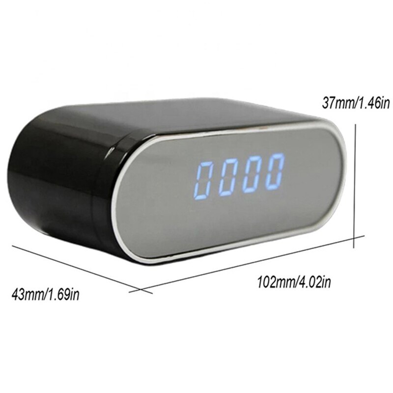 Ceas de birou cu Camera Spion, iUni IP07i, Wi-fi, Full HD, 160°, Senzor ...