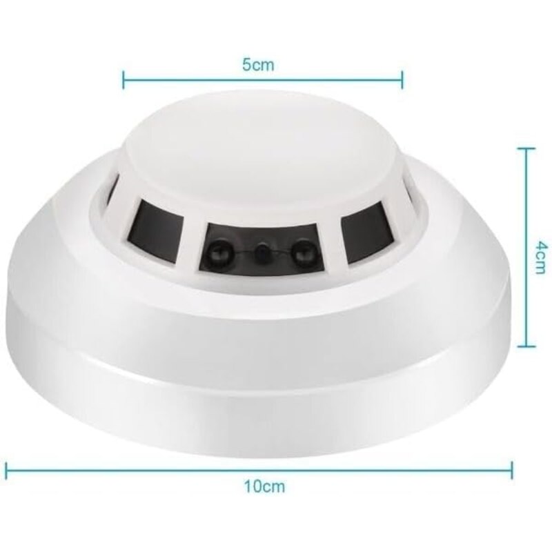 Шпионска камера Iuni D155i детектор за дим Wi Fi 4k изглед нощно