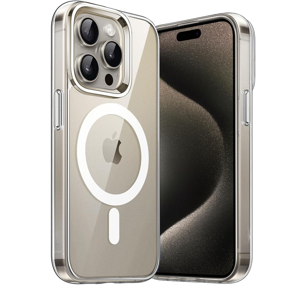 Husa de protectie pentru iPhone 15 Pro Max, MAgSafe, Transparent - eMAG.ro