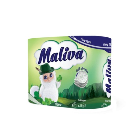 Hartie Igienica Maliva Alpine 3 straturi, 4 role - eMAG.ro