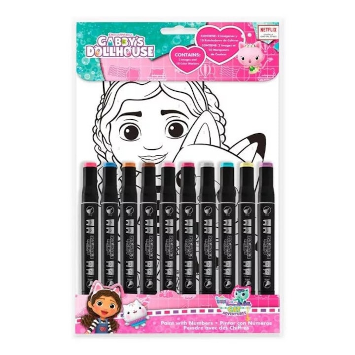 Carte de colorat, W&O, Gabi's Doll House - eMAG.ro