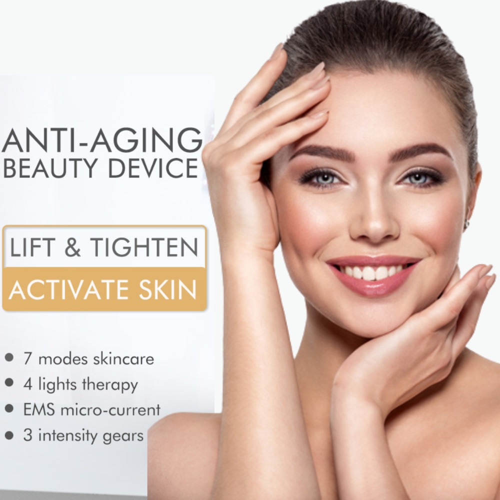 OEM készülék professzionális arckezeléshez, 7 AZ 1-BEN, RF, EMS, Mikroáram, Fiatalítás ...