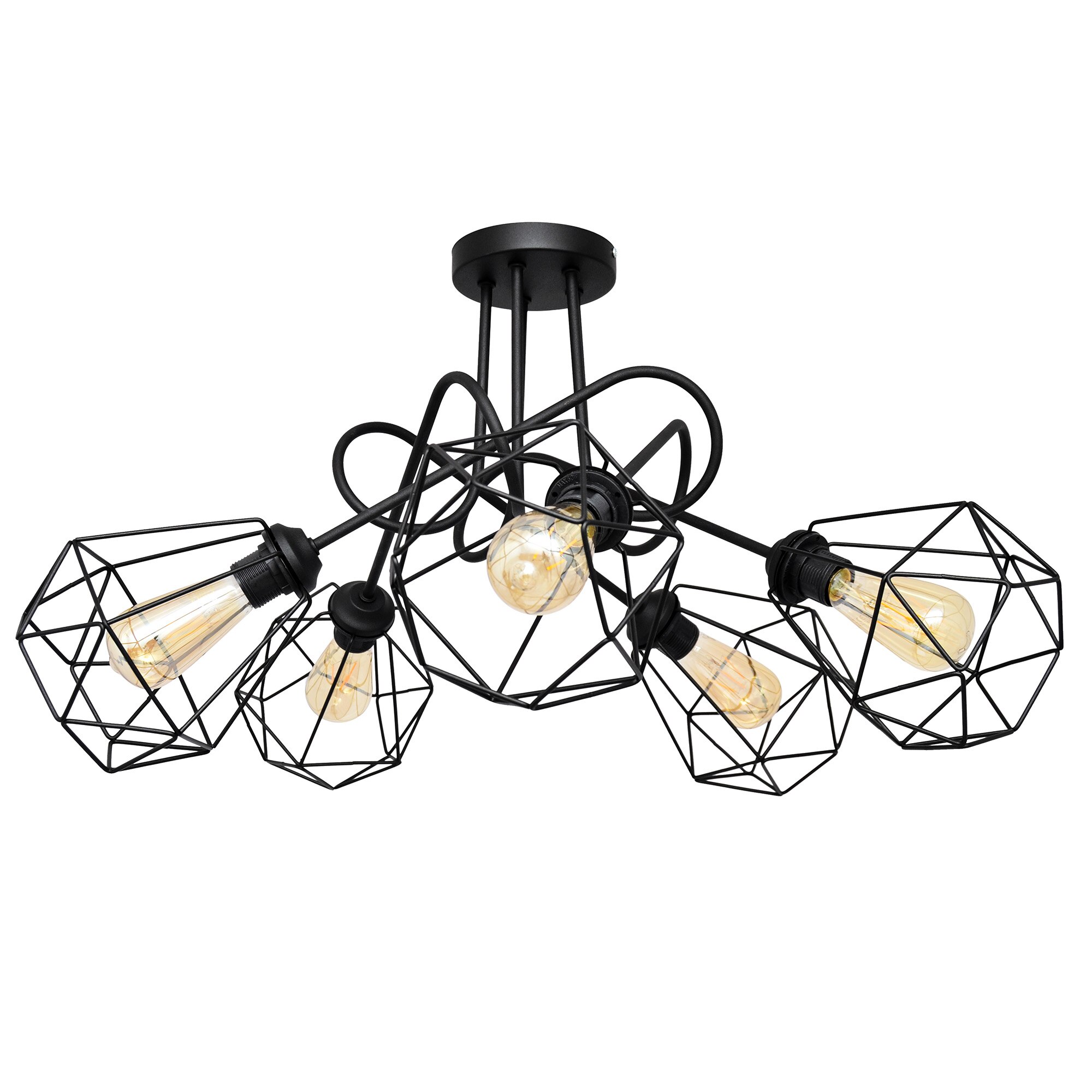 Candelabru, HELAM, Metal, 15 W, LED, Negru - eMAG.ro