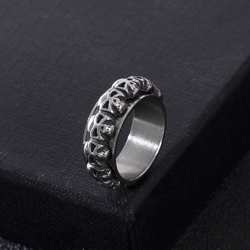 Inel barbati, Sunmostar, Titan, Argintiu - eMAG.ro