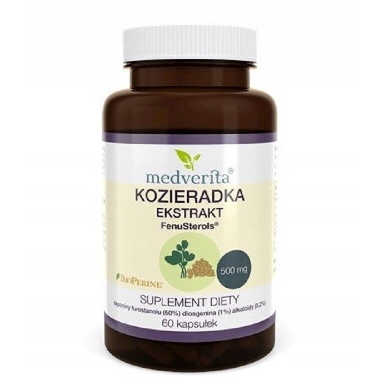 Supliment alimentar, Medverita, Schinduf, Extract de FenuSterols, 500 ...