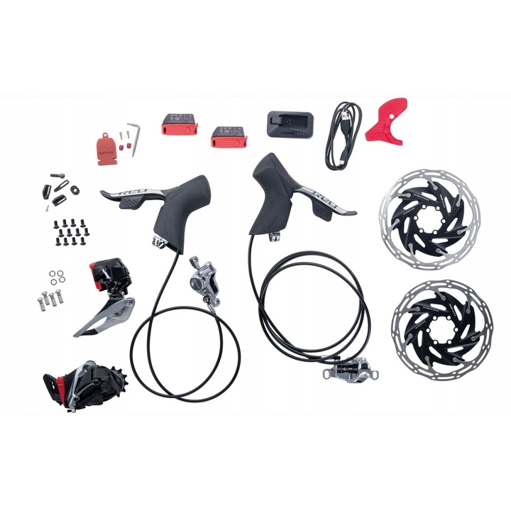Kit frane bicicleta, Sram,160 mm, Plastic/Metal, Multicolor - eMAG.ro