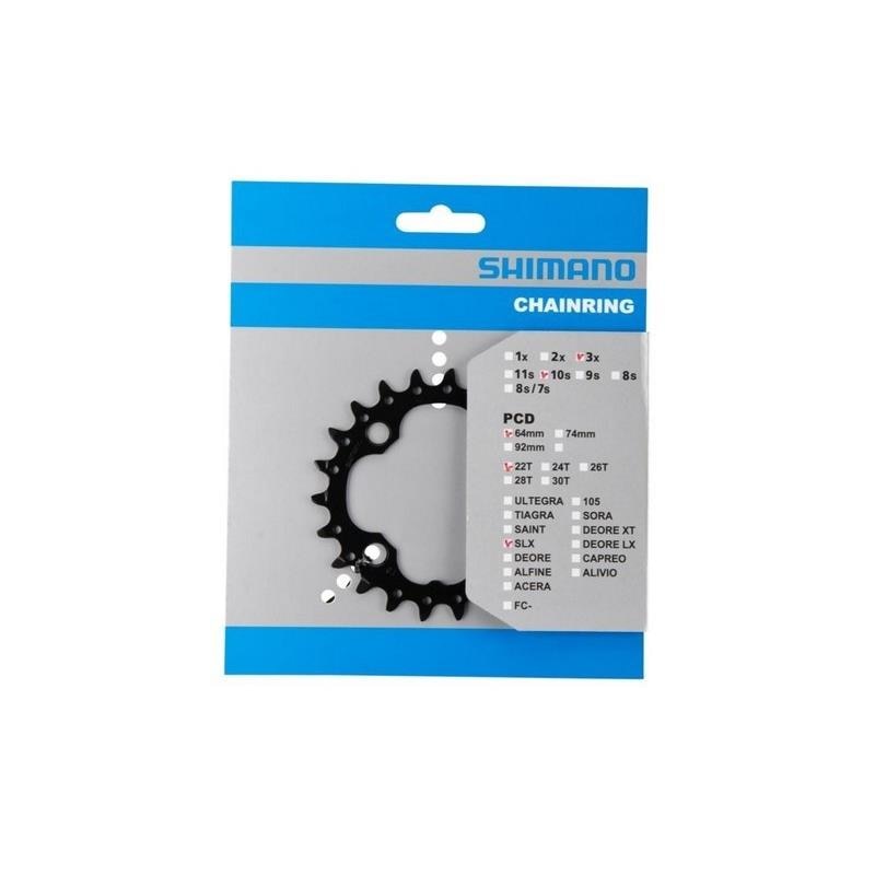 Pinion bicicleta, Shimano, 22T, Otel, Negru - eMAG.ro