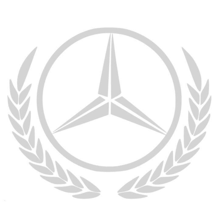 Sticker Sigla Mercedes, gri, 30cm - eMAG.ro