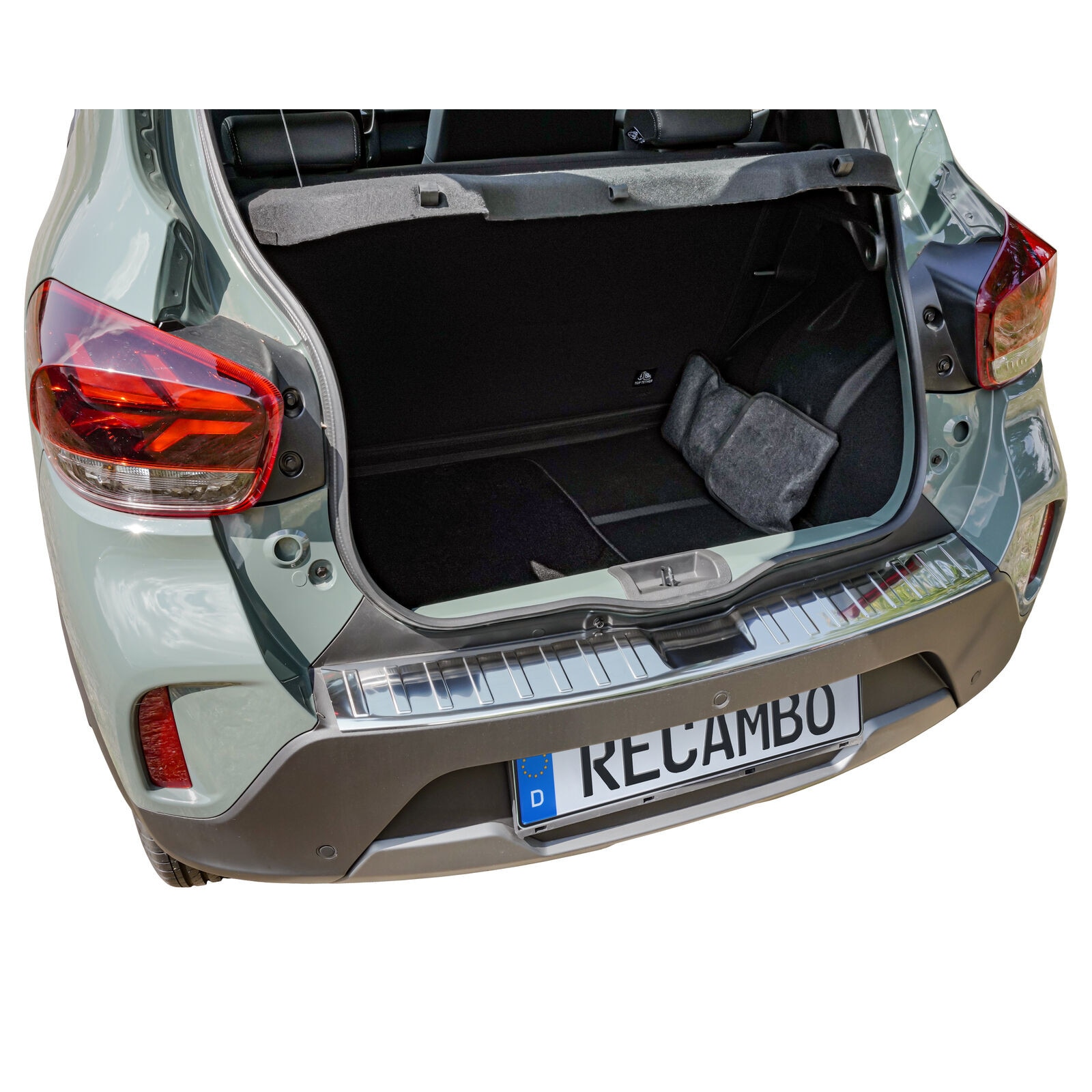 Ornament protectie portbagaj/bara spate crom pentru Dacia Spring din ...