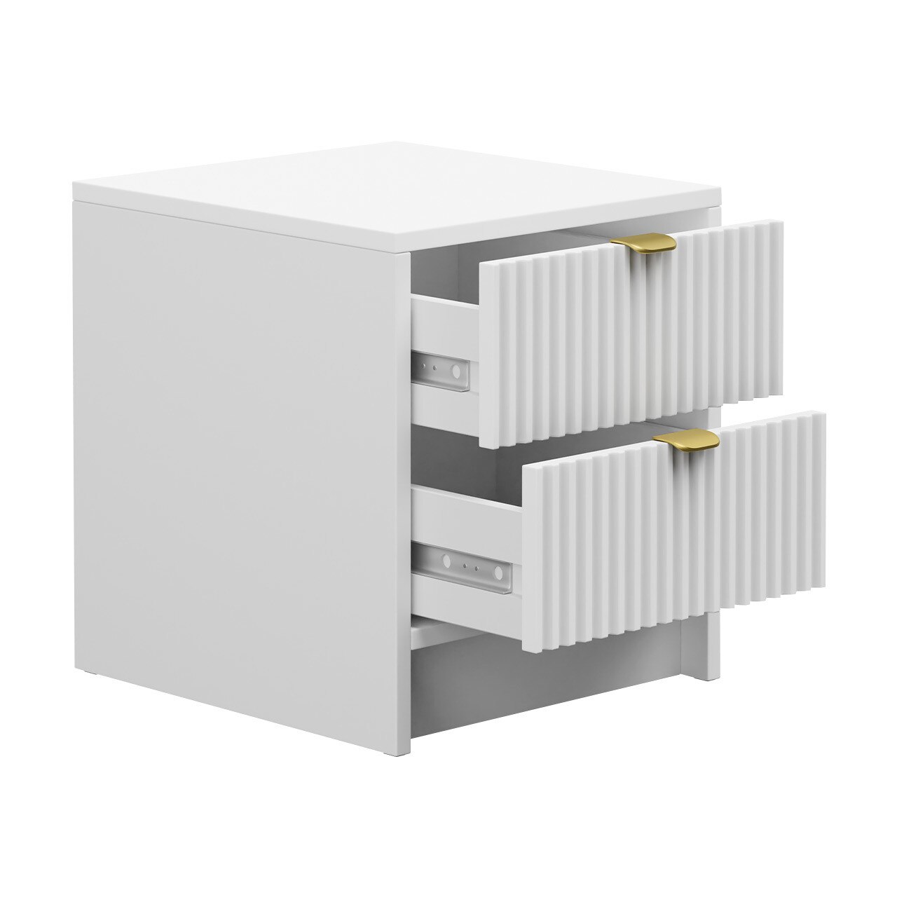 Noptiera Razimo 2SZ, MIRJAN24, alb, 35x40x40 - eMAG.ro