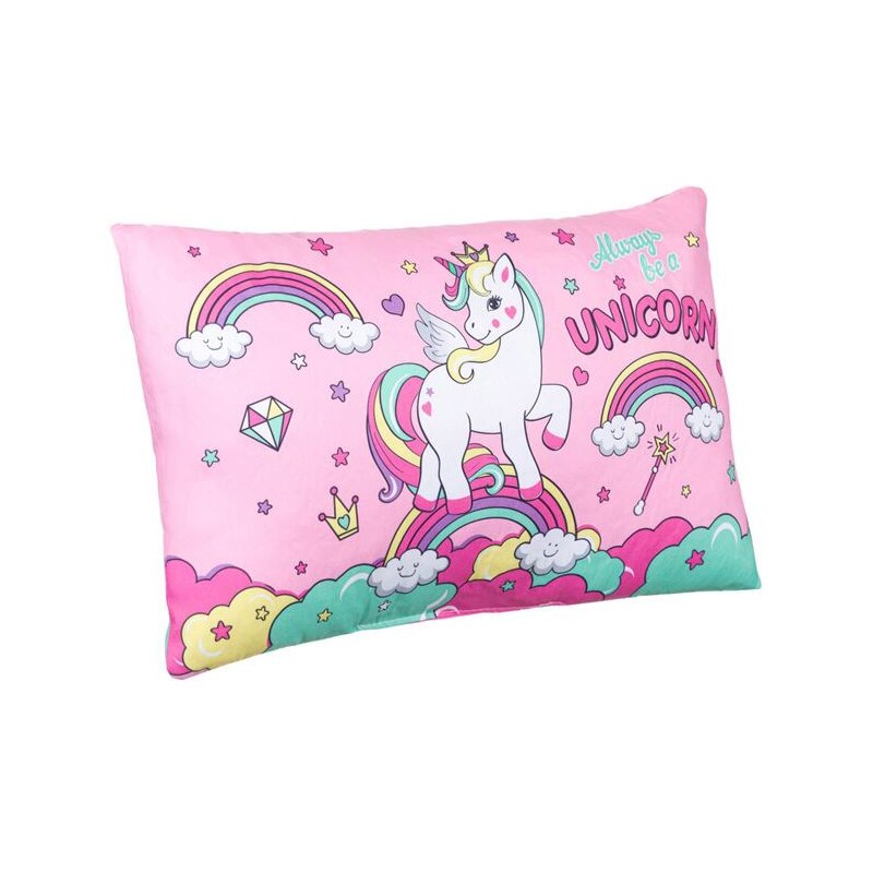 Perna decorativa pentru copii, Unicorn si curcubeu, 50x30 cm, ATU ...