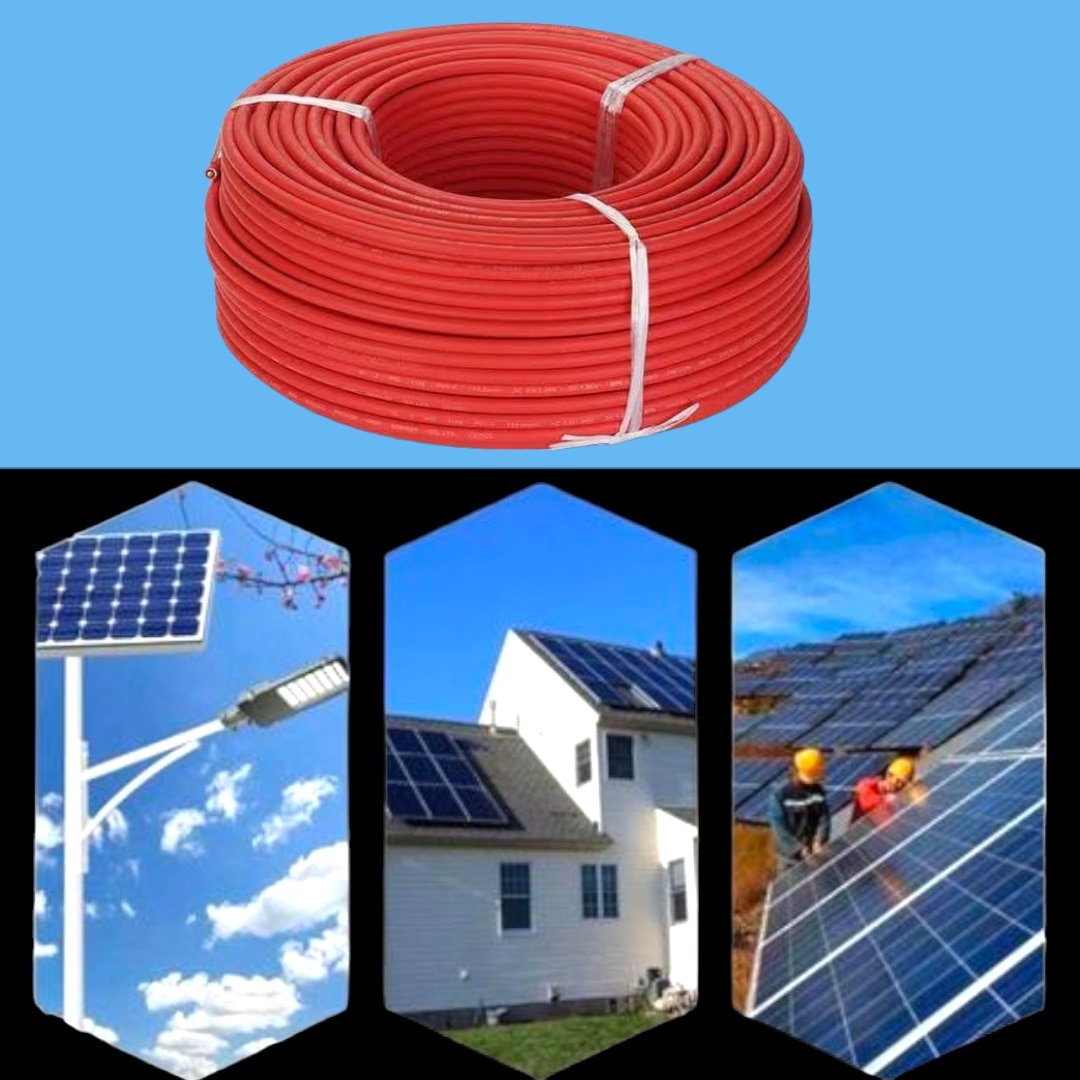 Conductor solar 13M, Rosu, 4mm cu protectie UV, IP67 - eMAG.ro