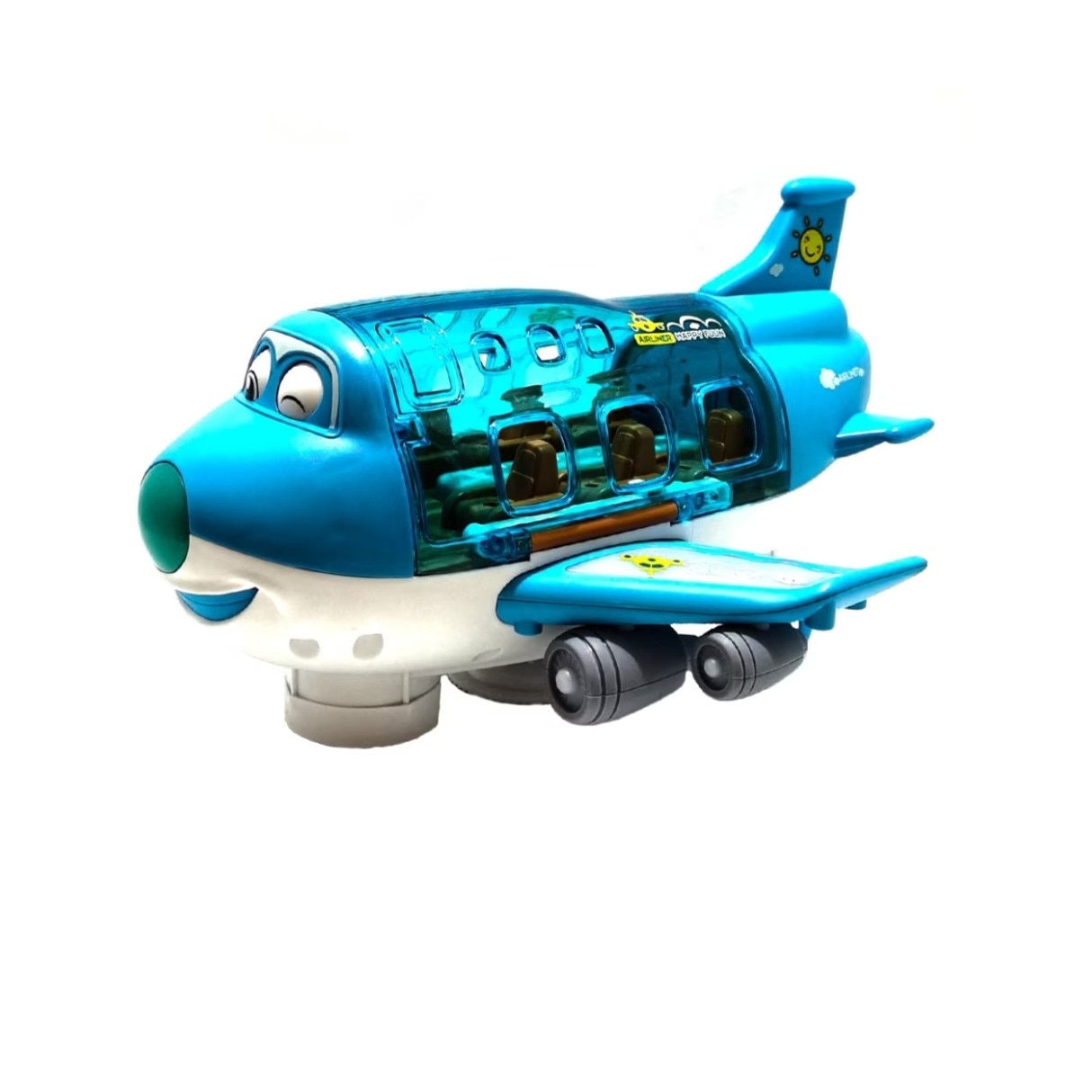 Интерактивна играчка, Самолет с пътници, светлини и звуци - eMAG.bg