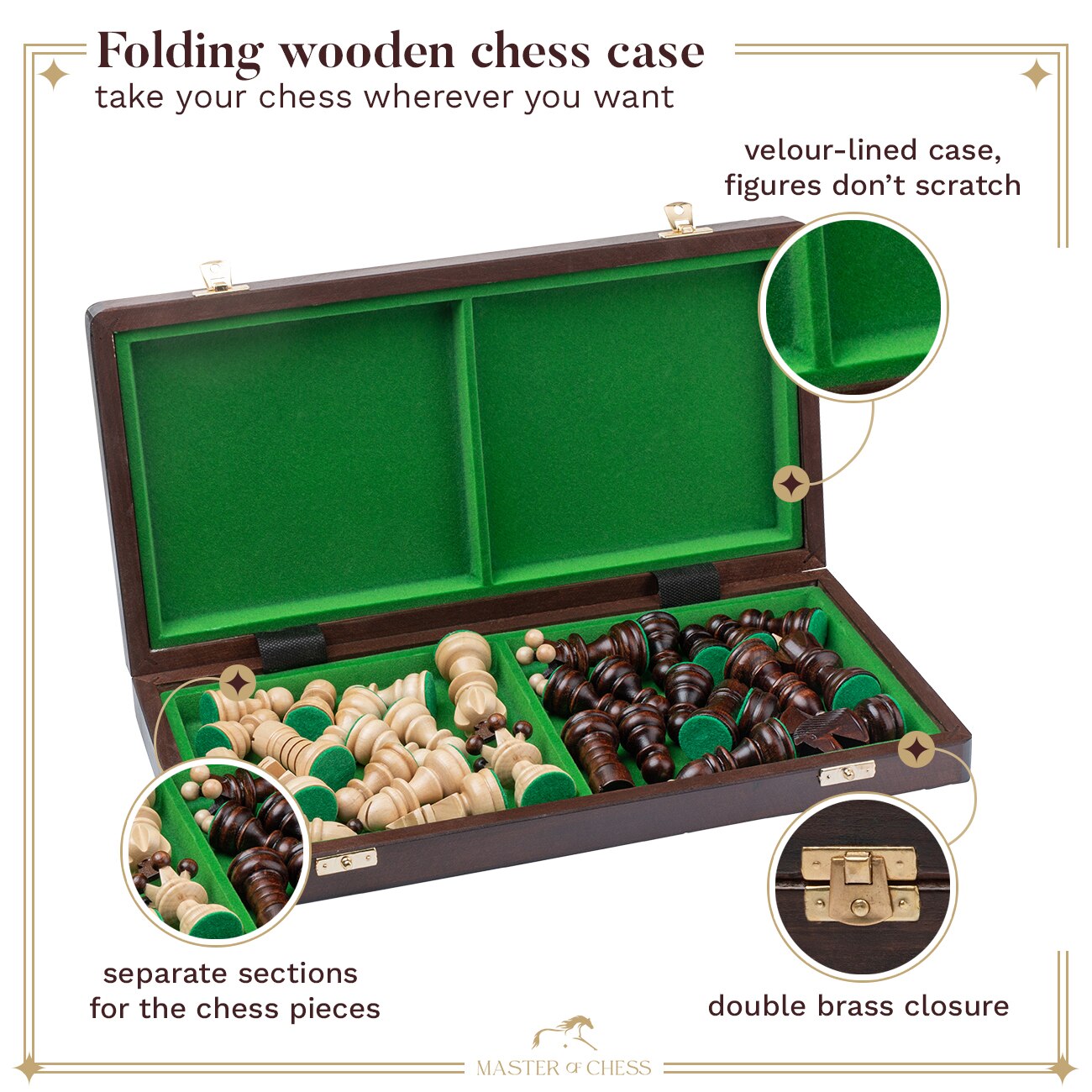 Set de sah din lemn PEARL XL realizat manual | Master of Chess ...