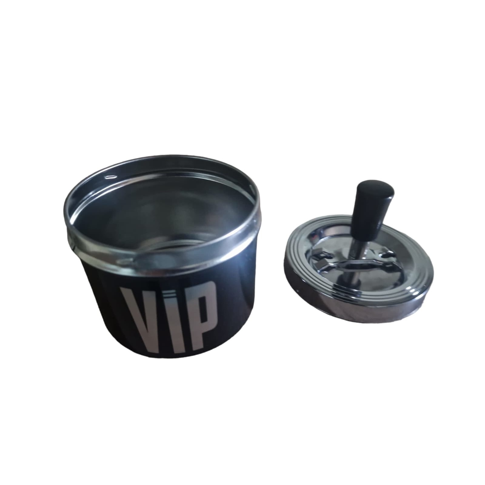 Scrumiera premium VIP, metalica, rotunda, 125 mm inaltime, 90 mm ...