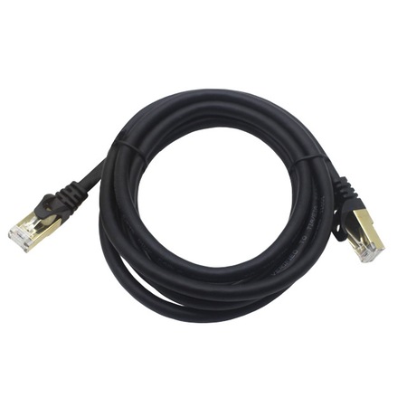 Cablu internet, CAT8, 40 Gbps, 2000 Mhz, RJ45, 2m, Negru - eMAG.ro
