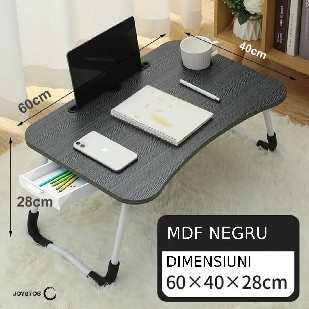 Masuta Pliabila Multifunctionala, JOYSTOS, Cu Sertar Si Suport Pentru ...