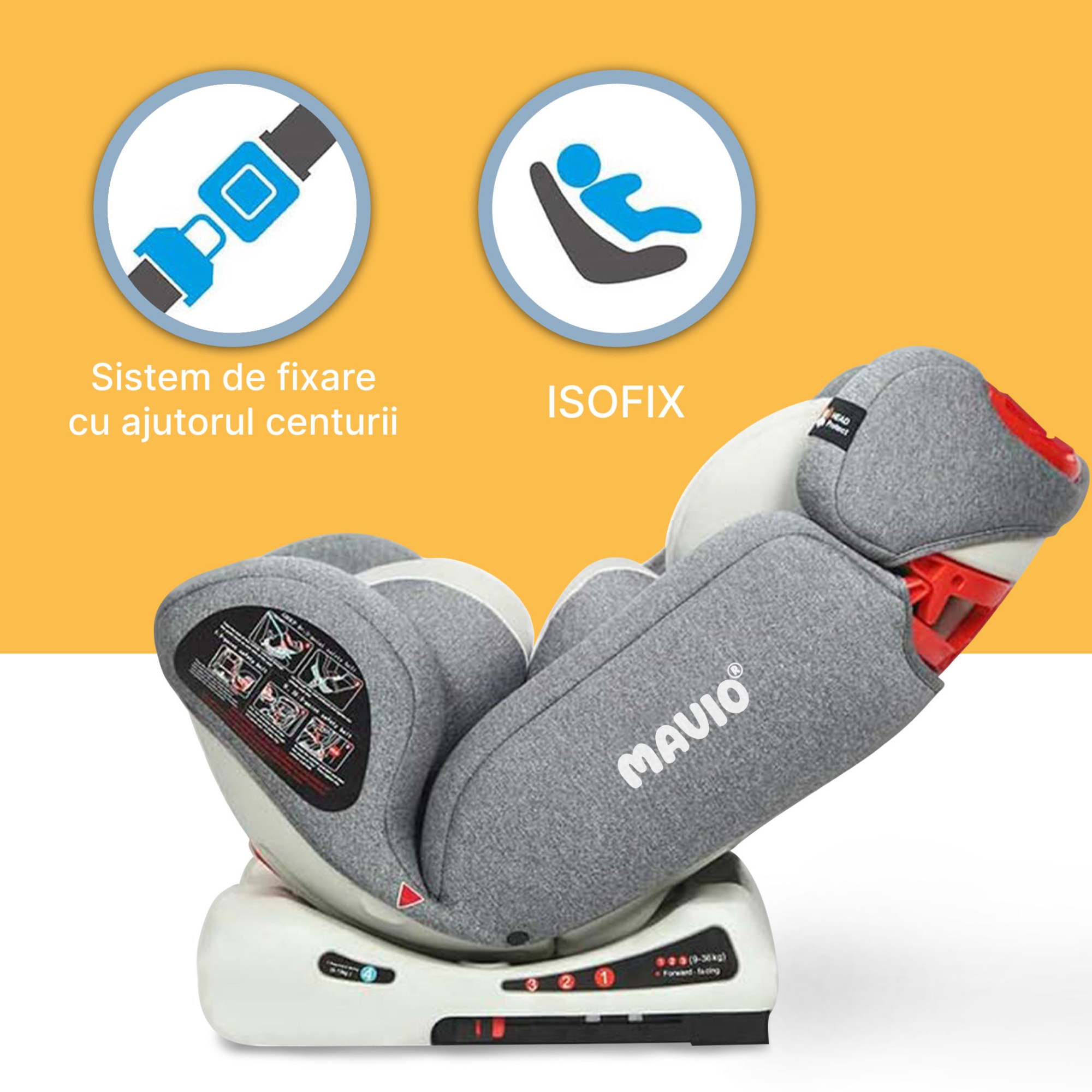 Scaun Auto Bebelusi Mavio®, Model G401, Safe Rider, ISOFIX, pentru ...