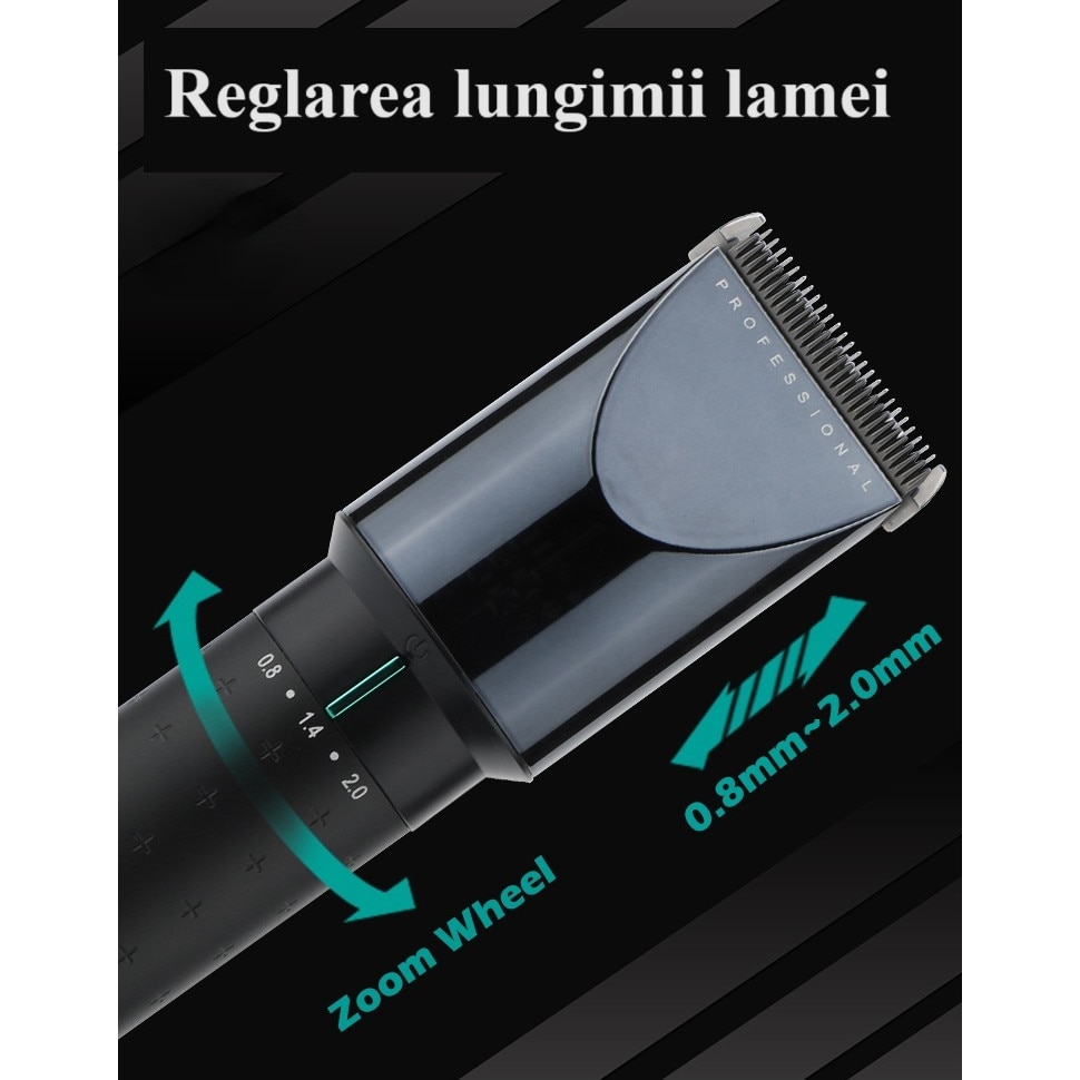 Set masina de tuns profesionala VGRshop, afisaj LED, autonomie 200 min ...