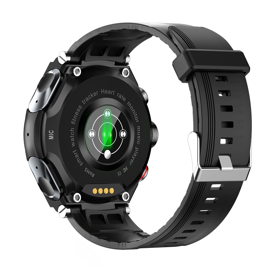 Ceas smartwatch cu casti Bluetooth incorporate, 3 in 1, USSPY, ritm ...