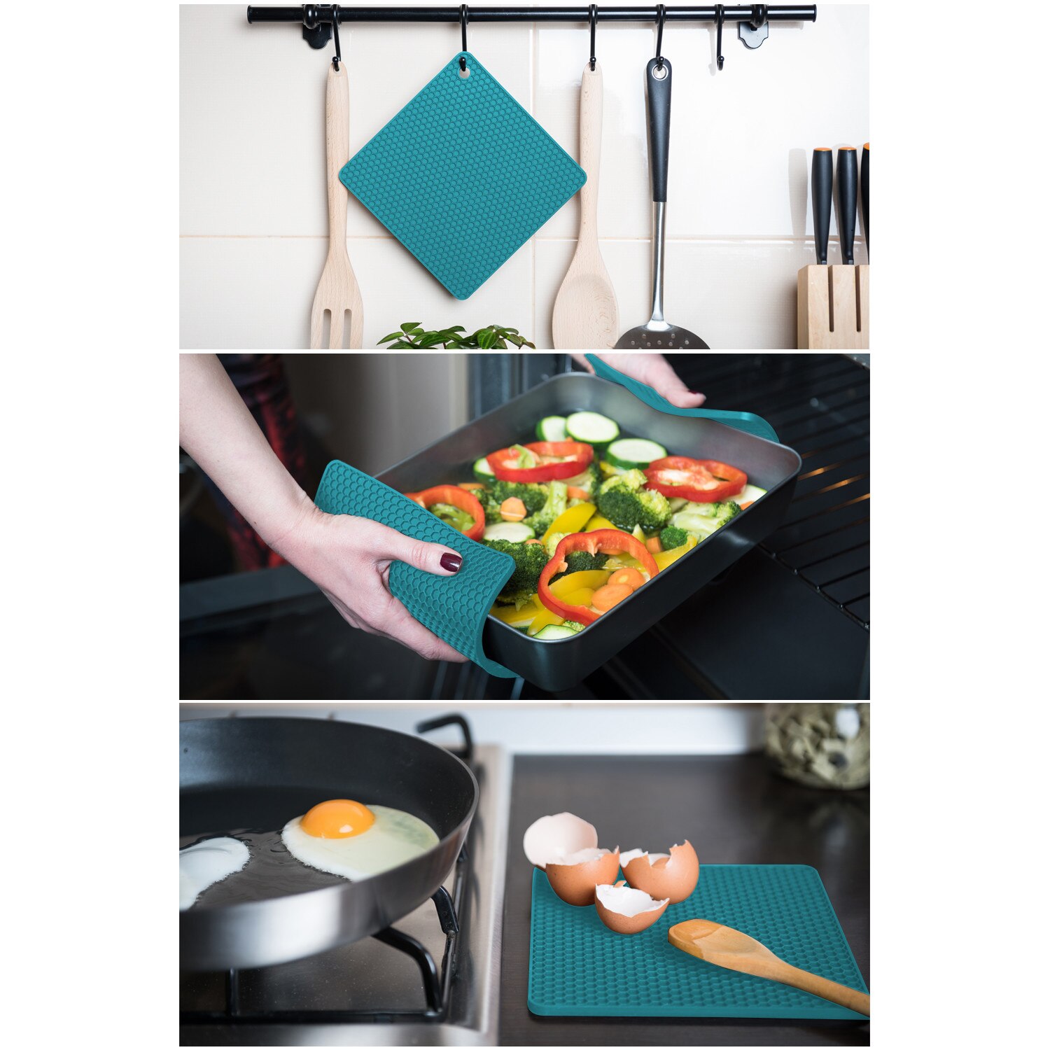 Set Accesorii din Silicon pentru Bucatarie Q’s INN format din 4 piese ...