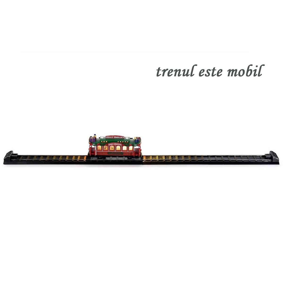Trenulet muzical Craciun 23.5x7x10.5 cm - eMAG.ro