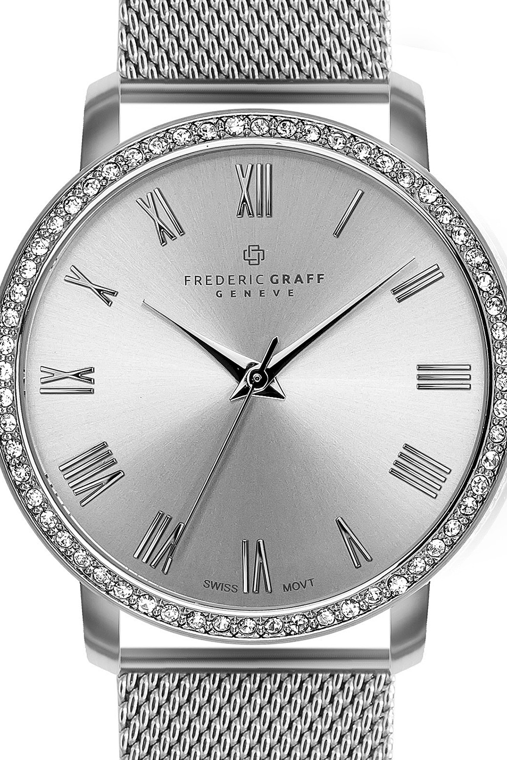 Frederic Graff, Ceas de otel inoxidabil cu cristale, Argintiu - eMAG.ro