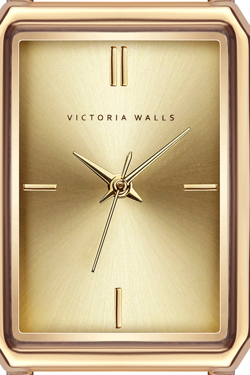 Victoria Walls, Karóra hálós fémszíjjal és logós számlappal, Aranyszín ...