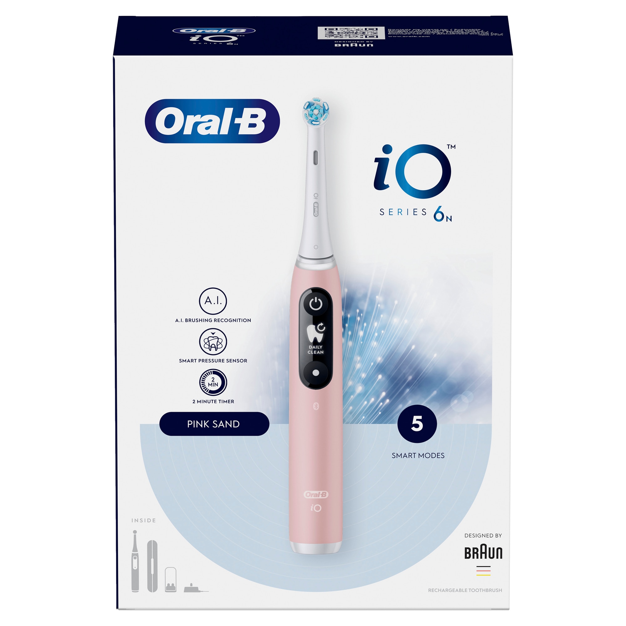 Oral-B iO 6N Elektromos Fogkefe, Rózsaszín - eMAG.hu