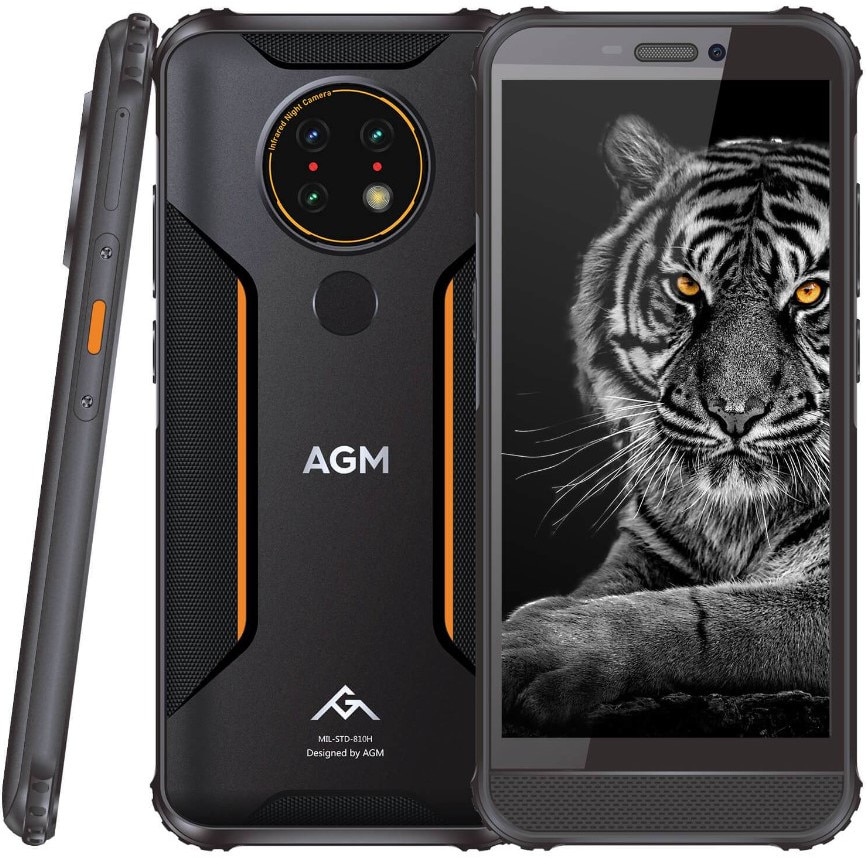 Telefon mobil AGM H3 Negru, 4G, LCD 5.7", 4GB RAM, 64GB ROM, Android 11 ...
