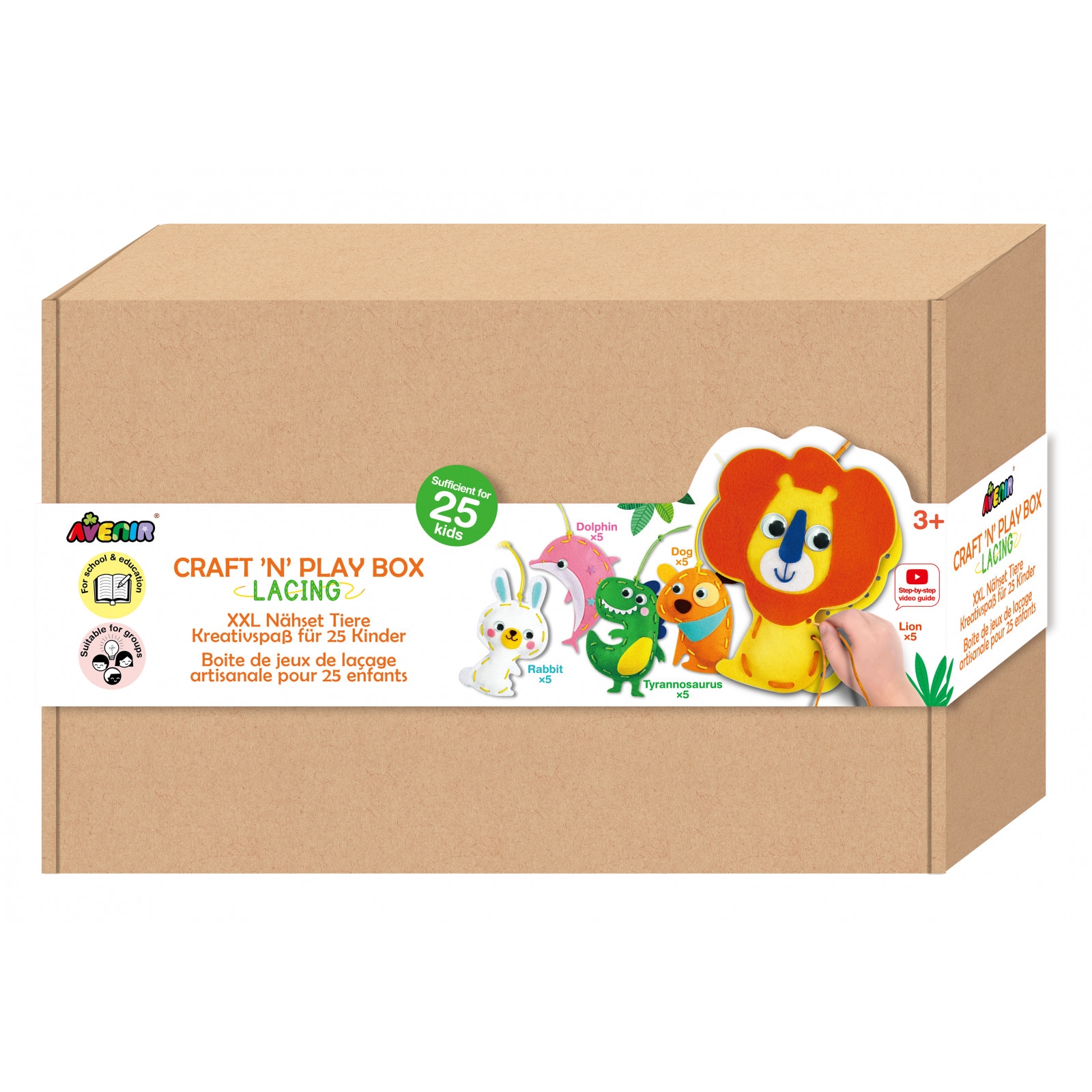 Set creativ XXL de cusut cu tehnica siretului - Craft N Play Box - eMAG.ro