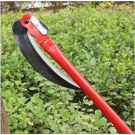 Mini secera cu coada metalica, Zola®, pliabila, 43x23 cm, negru/rosu ...