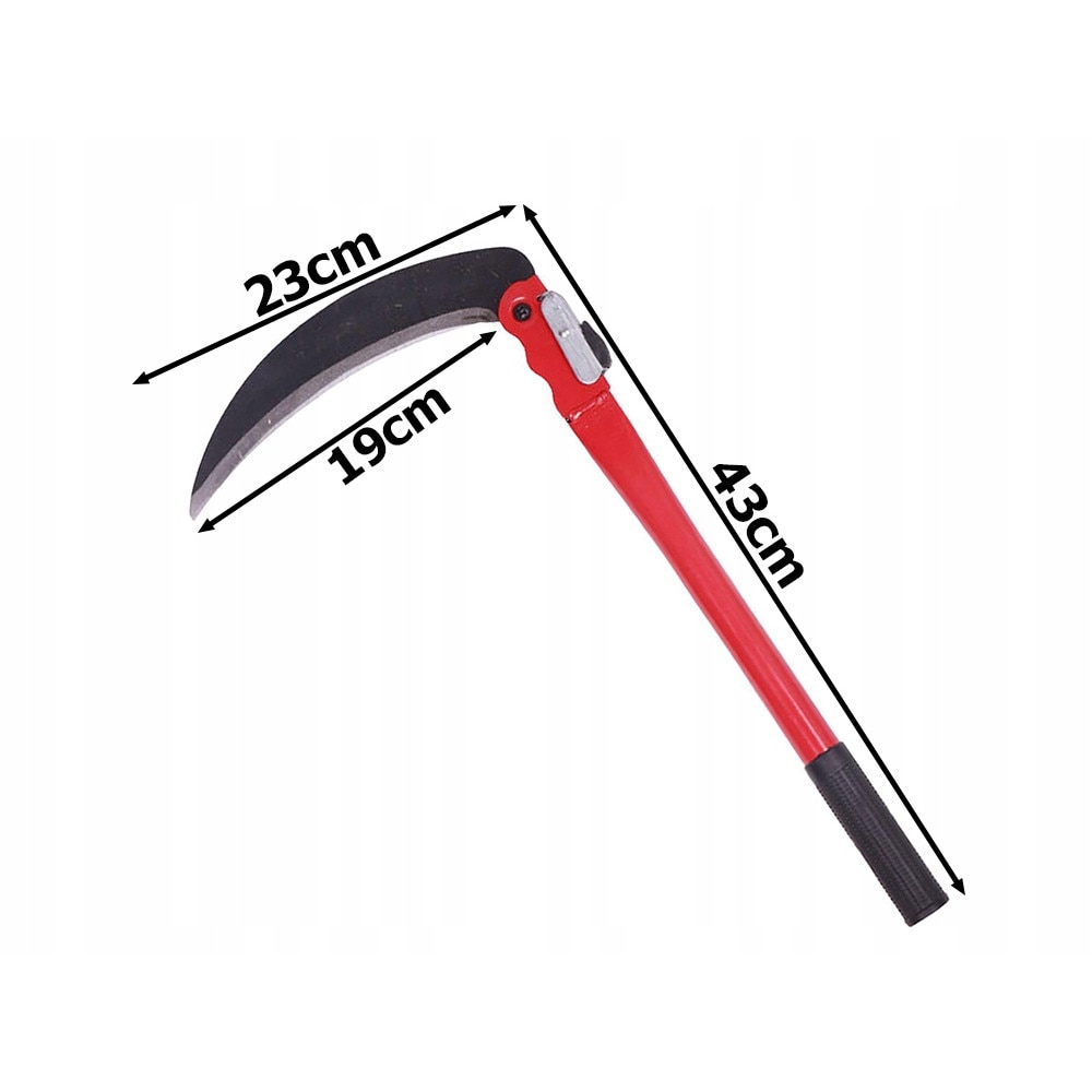 Mini secera cu coada metalica, Zola®, pliabila, 43x23 cm, negru/rosu ...