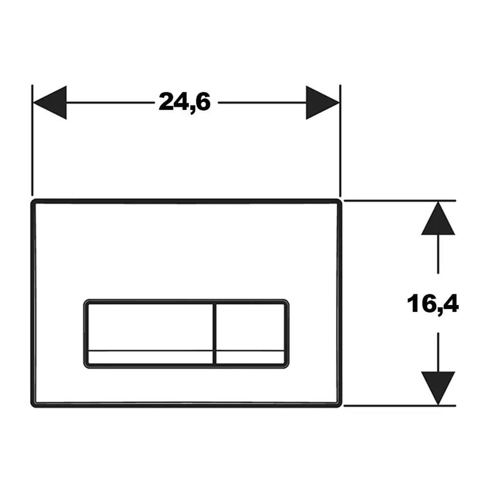 Set rezervor WC incastrat, set fixare, clapeta Geberit Duofix Delta ...