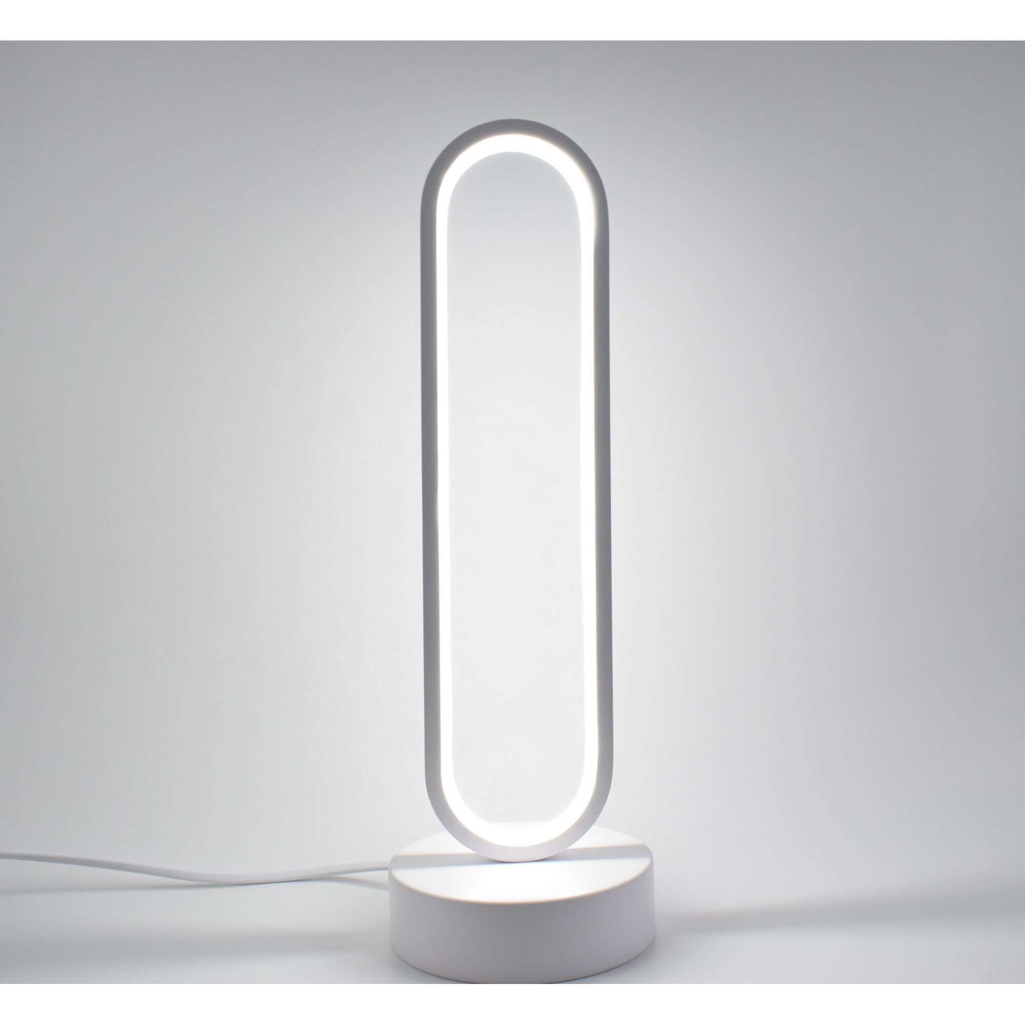 Veioza LED cu 3 Functii, 30W, Alb, Metal si Acril - eMAG.ro