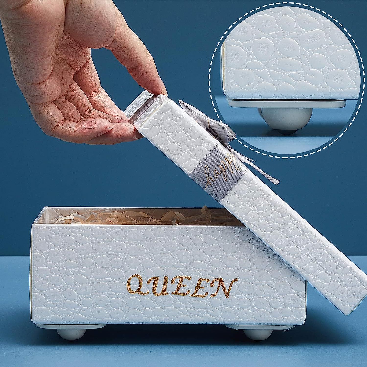 Set 4 roti autoadezive, cu rotire 360 grade, alb, 2.8 cm x 4.5 cm x 1.5 ...