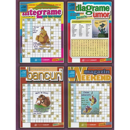 Pachet de Integrame bancuri, magazin de weekend, integrame pentru ...