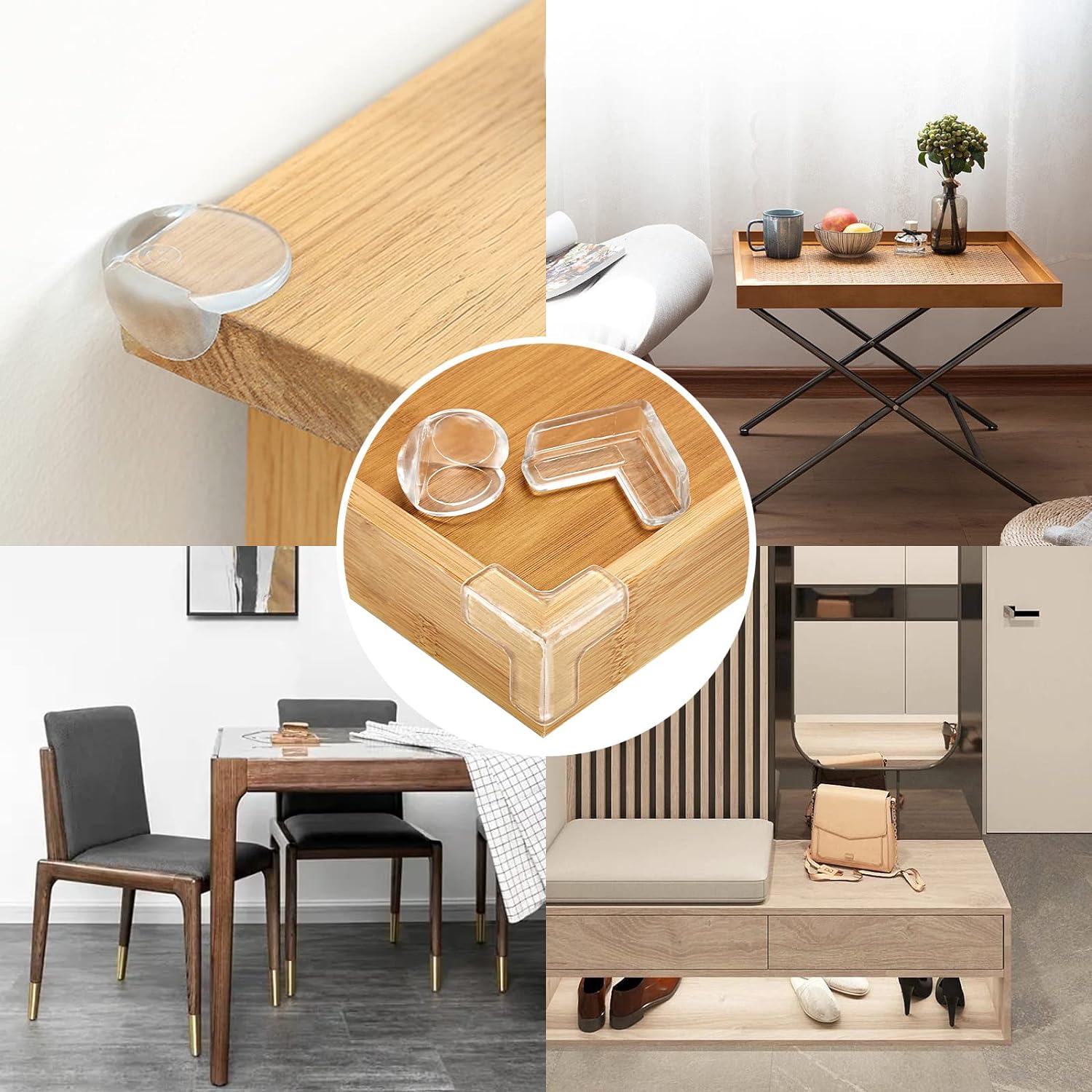 Set 50 piese protectii mobilier si prize pentru siguranta copiilor ...