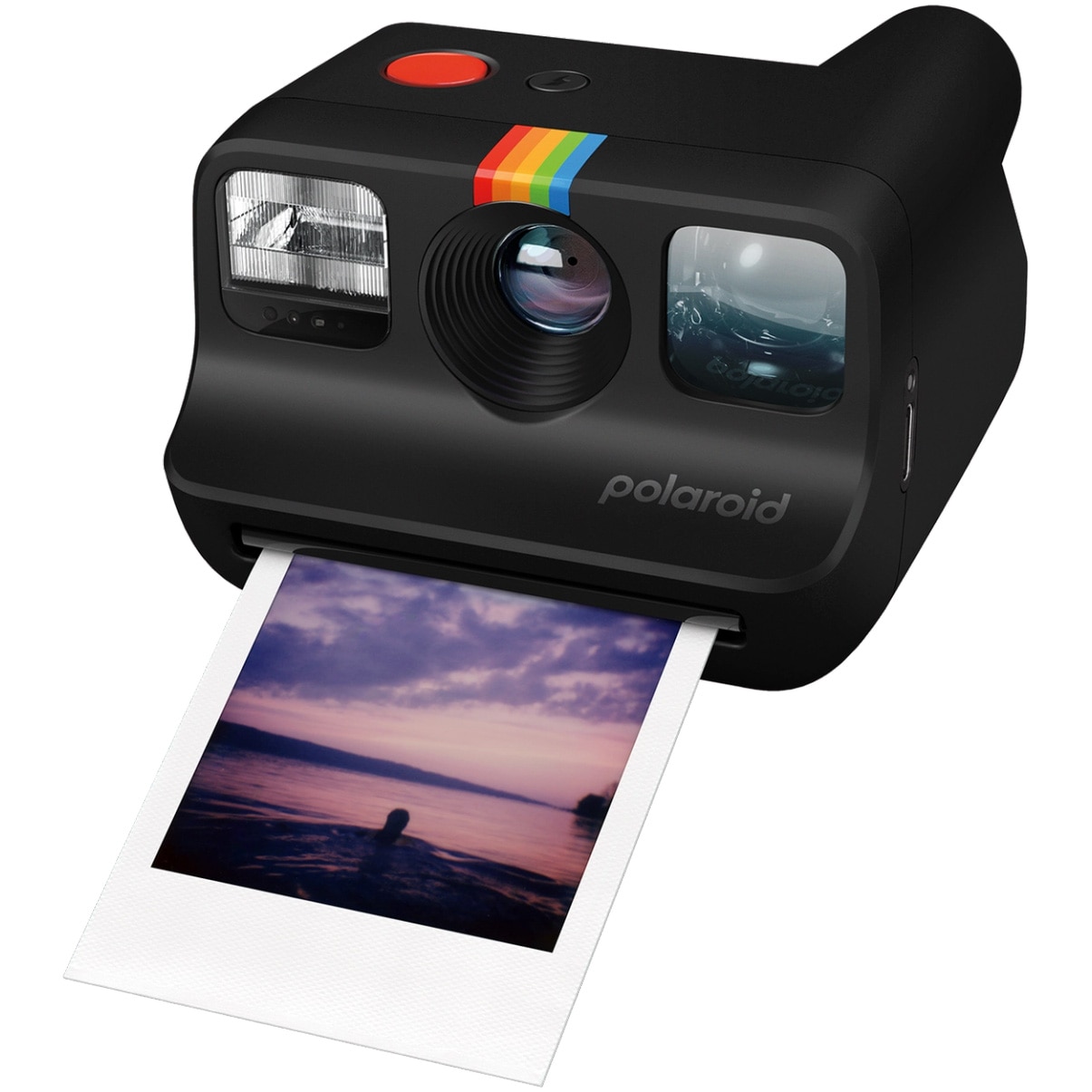 Aparat foto instant Polaroid Go2, Negru - eMAG.ro
