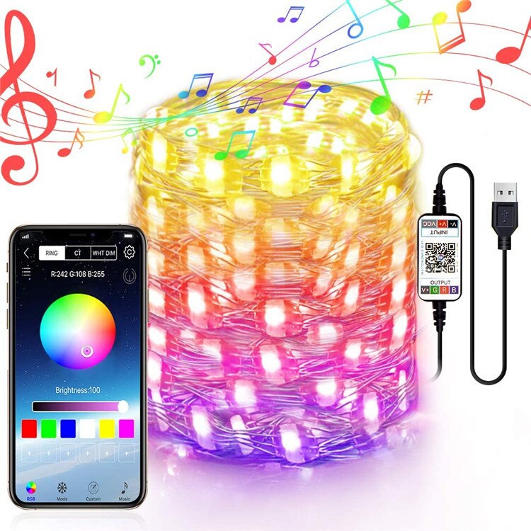 Banda LED, 3m, USB, Multicolor - eMAG.ro