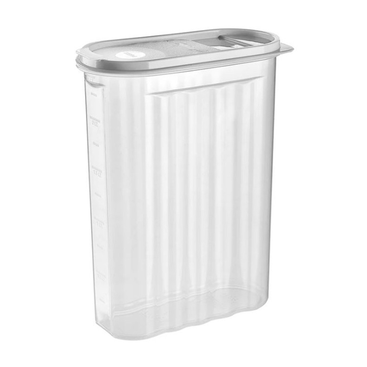 Set 5 Cutii pentru alimente din plastic cu capac colorat 2.5 Tuffex ...