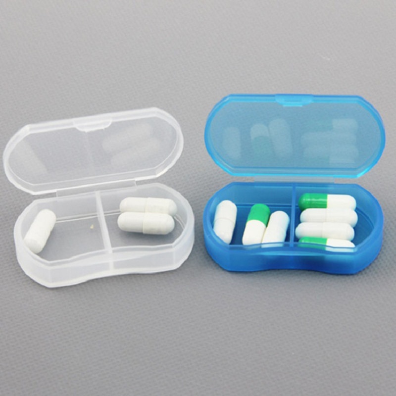 Set 2 cutii pentru medicamente, Sunmostar, Plastic, Albastru/Alb - eMAG.ro