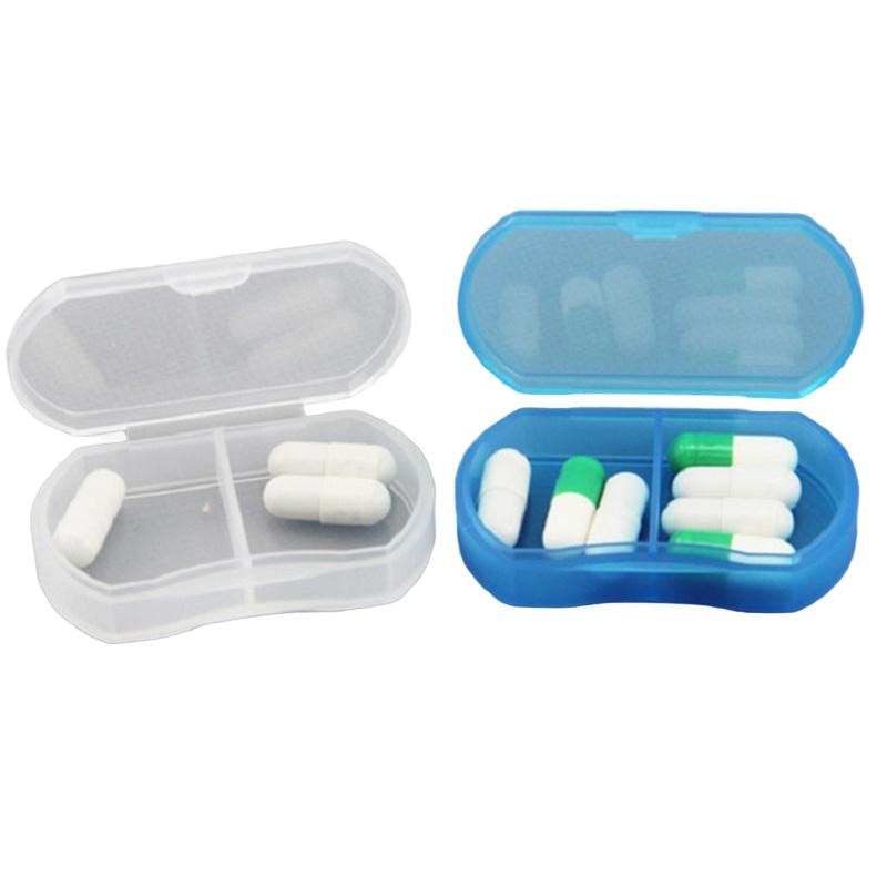 Set 2 cutii pentru medicamente, Sunmostar, Plastic, Albastru/Alb - eMAG.ro