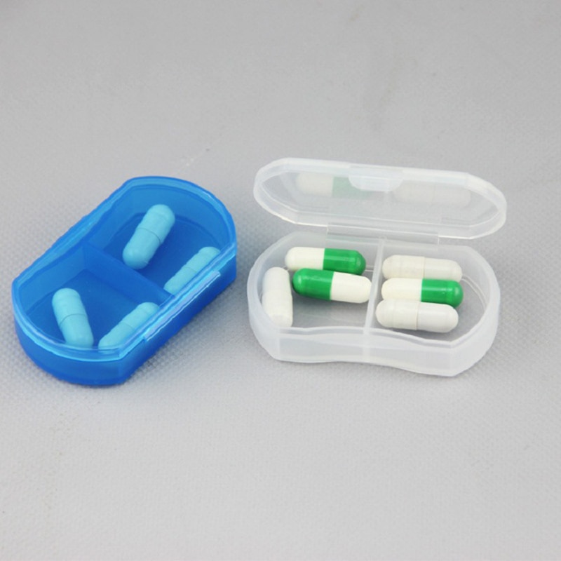 Set 2 cutii pentru medicamente, Sunmostar, Plastic, Albastru/Alb - eMAG.ro