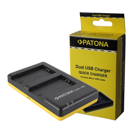 Incarcator PATONA DUAL USB pentru 2 acumulatori Sony NP-FZ100 A7 III A7M3 Alpha 7 III A7 R III ...